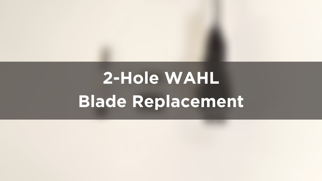 How To Replace a 2 Hole Clipper Blade on a WAHL Clipper - YouTube