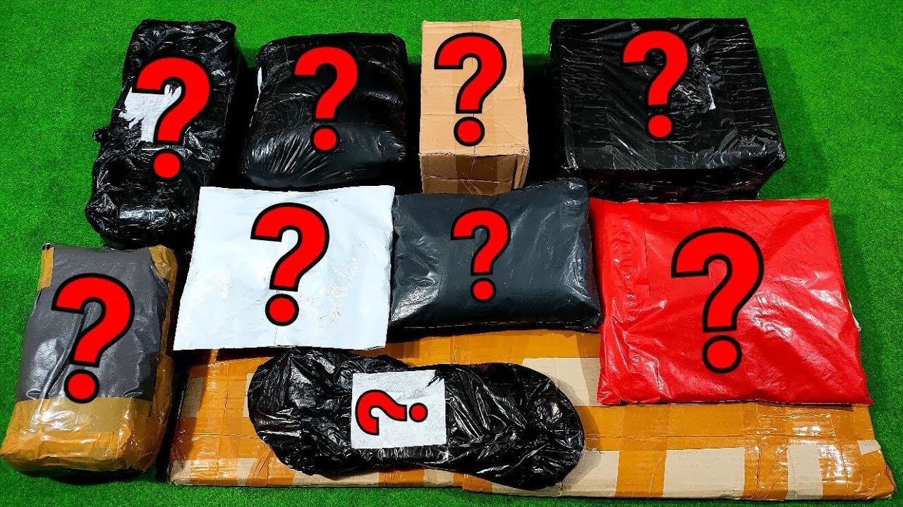 SERBA MERAH!!! UNBOXING MISTERI PAKET PILIHAN TEAM - YouTube
