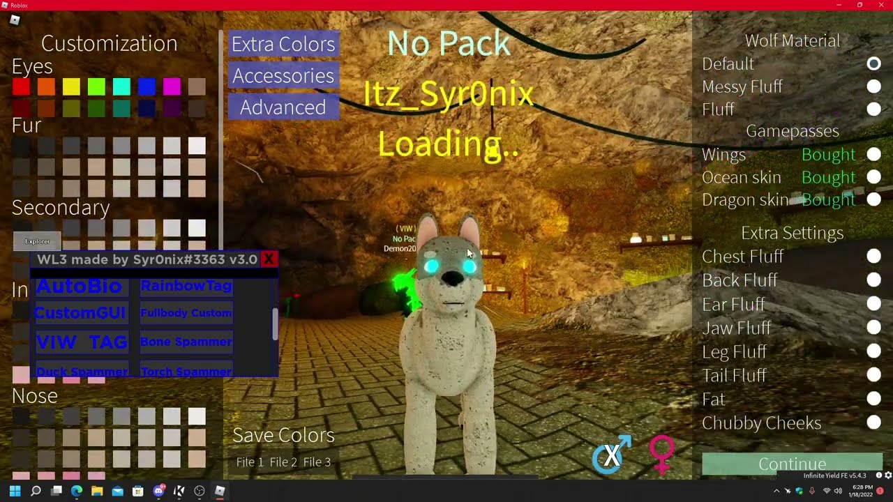 MY NEW WOLF LIFE 3 script read dis - YouTube