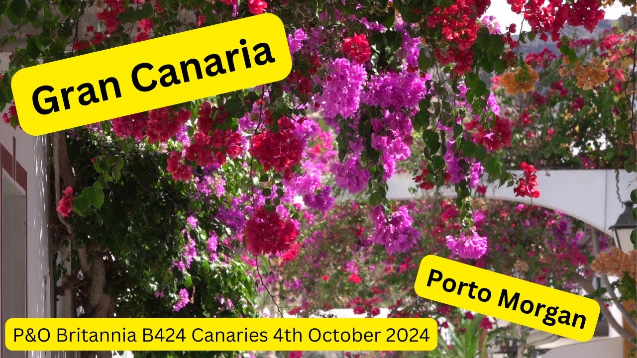 Visiting Porto Morgan in Gran Canaria on our P&O Britannia B424 ...
