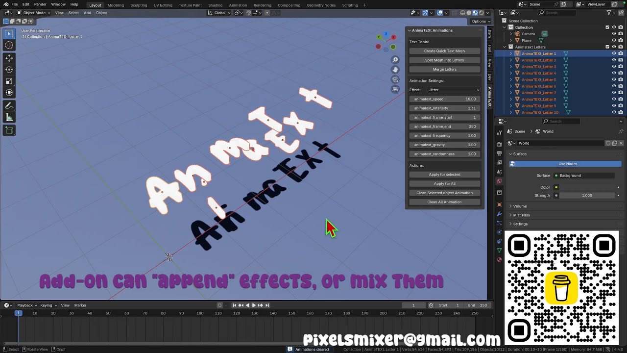 AnimaTEXt Procedural Animations Add-on for Blender 3d - YouTube