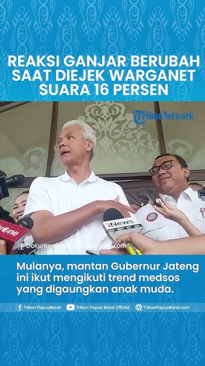 Respons Ganjar BERUBAH saat DIEJEK Perolehan Suara 16%, Dulu Bungkam Kini Balas: Batrai Saya ...