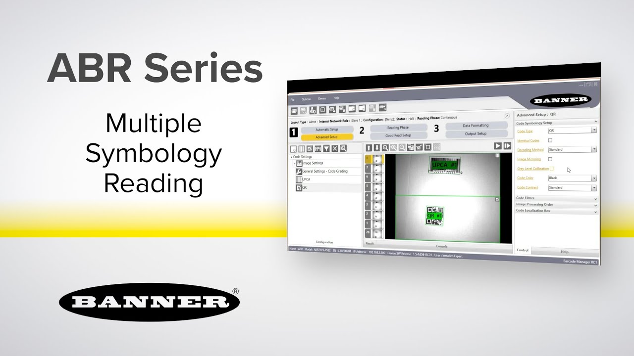 Expert Training - Banner ABR Multiple Symbology Reading - YouTube