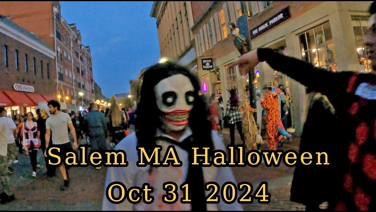 Halloween Night in Salem MA – Crowds, Costumes & Spooky Streets ...