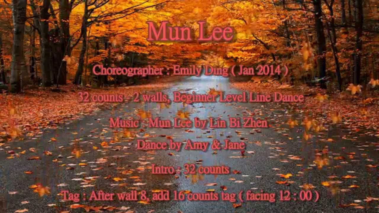 Mun Lee ( 蔓莉 ) - Line Dance ( by Emily Ding ) - YouTube