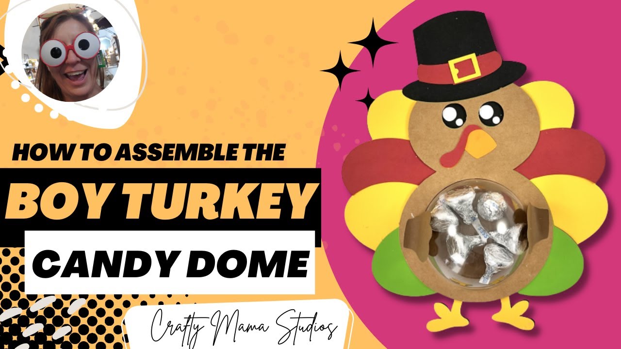 Thanksgiving Candy Ornament Crafts, Turkey Candy Dome Holder Design ...