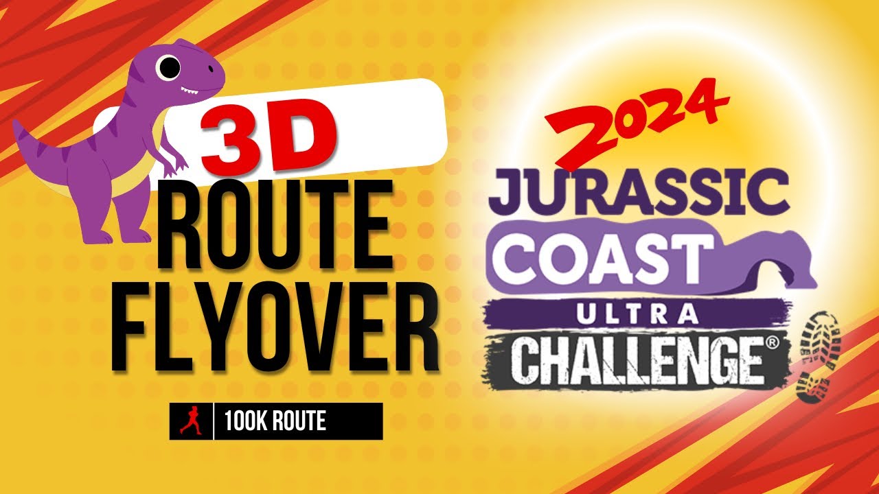 Ultra Challenge Jurassic Coast 100K 3D route flyover - YouTube