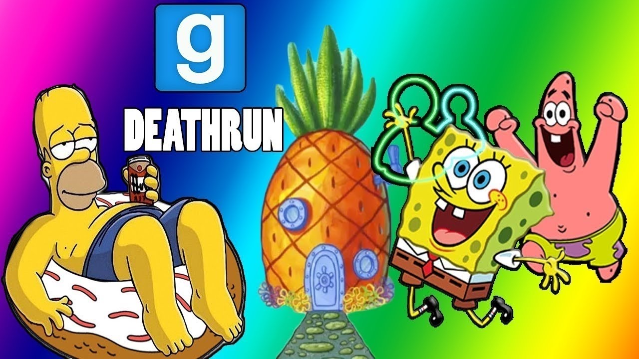 VanossGaming Vanoss: Gmod Deathrun Funny Moments - Simpsons Map ! Garry ...
