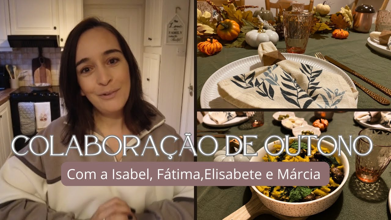 Colaboração Outonal🧡🍂|Mesa posta de Outono|Massa com molho de abóbora e ...