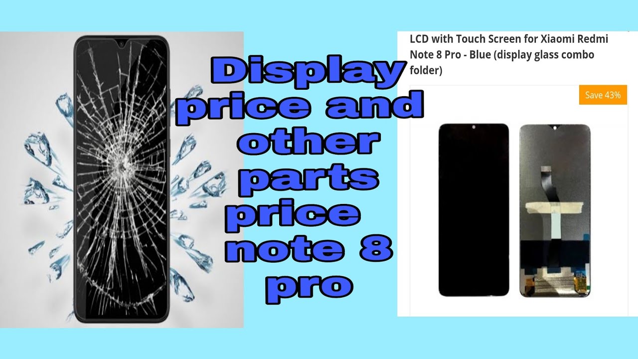 Redmi note 8 pro Display/folder/combo price - YouTube