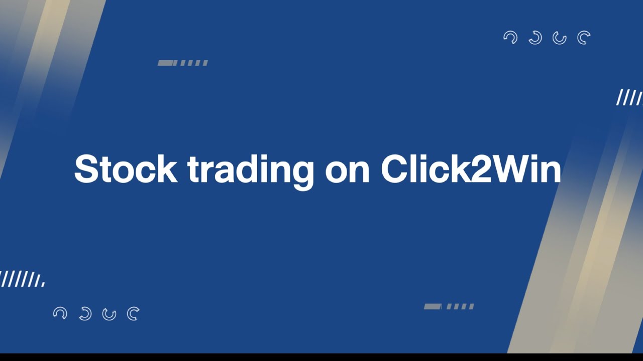 Stock trading on Click2Win - YouTube