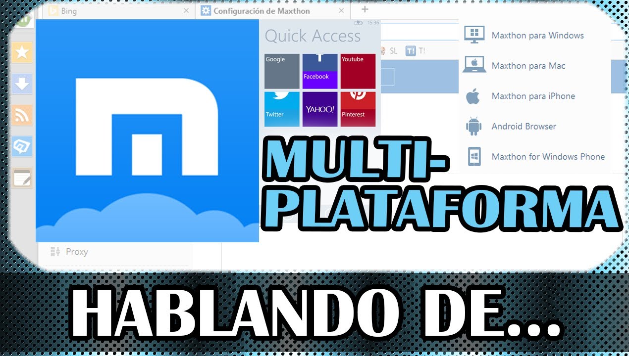 Maxthon Cloud Browser, un navegador Multiplataforma - YouTube