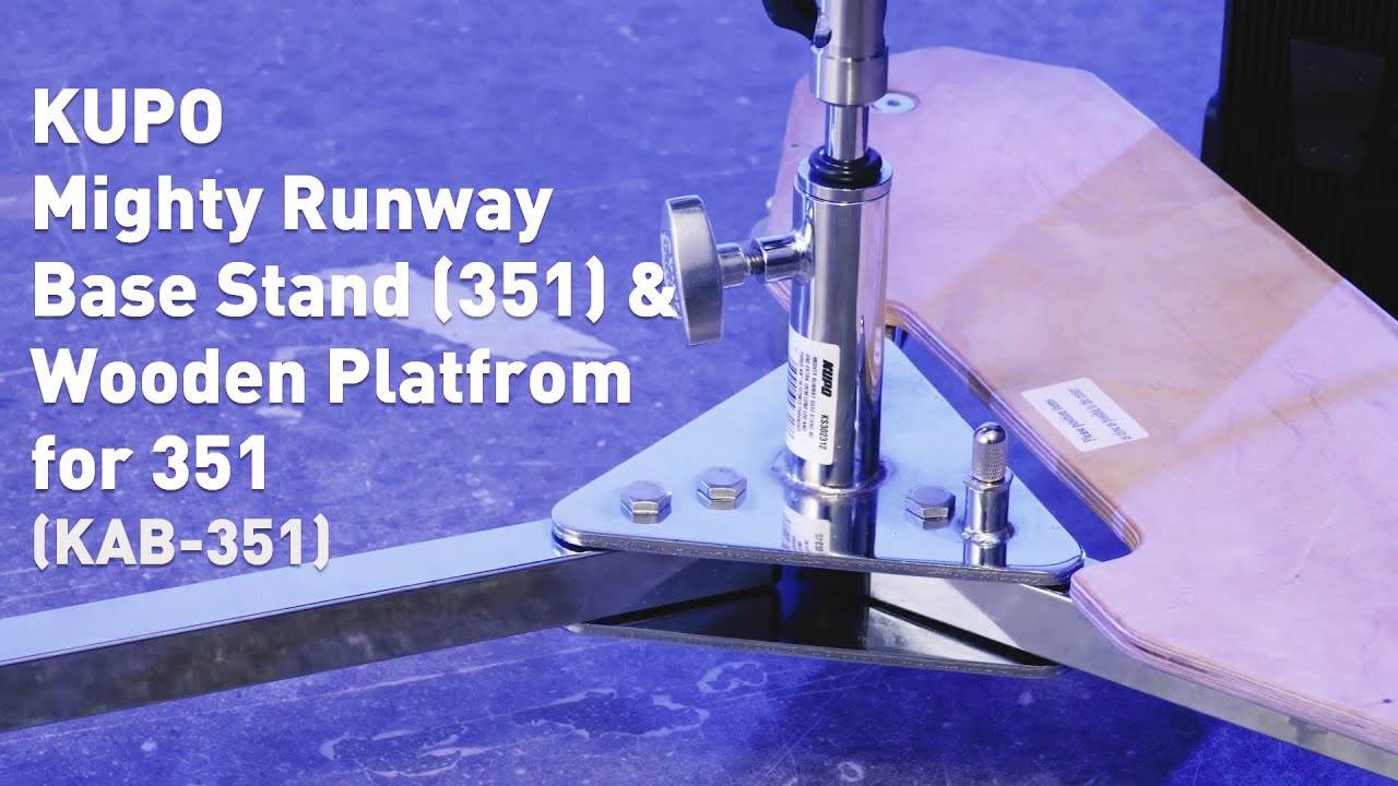 KUPO Mighty Runway Base Stand (351) & Wooden Platfrom for 351 (KAB-351 ...