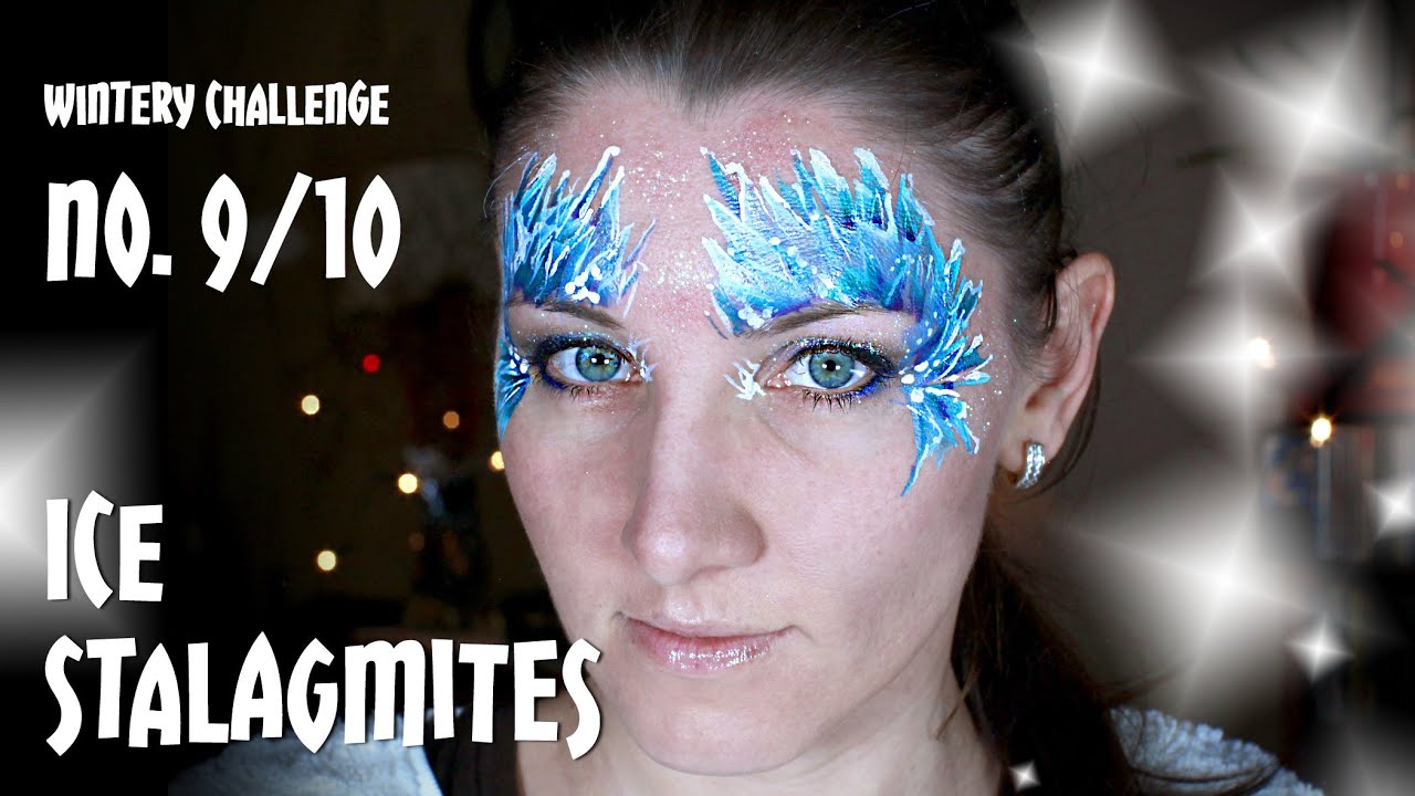 Ice Stalagmites Face paintng/ makeup winter theme challenge 9 out of 10 ...