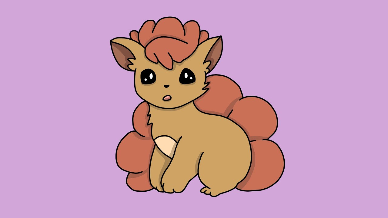 How to draw a Pokemon | Easy Vulpix drawing - YouTube