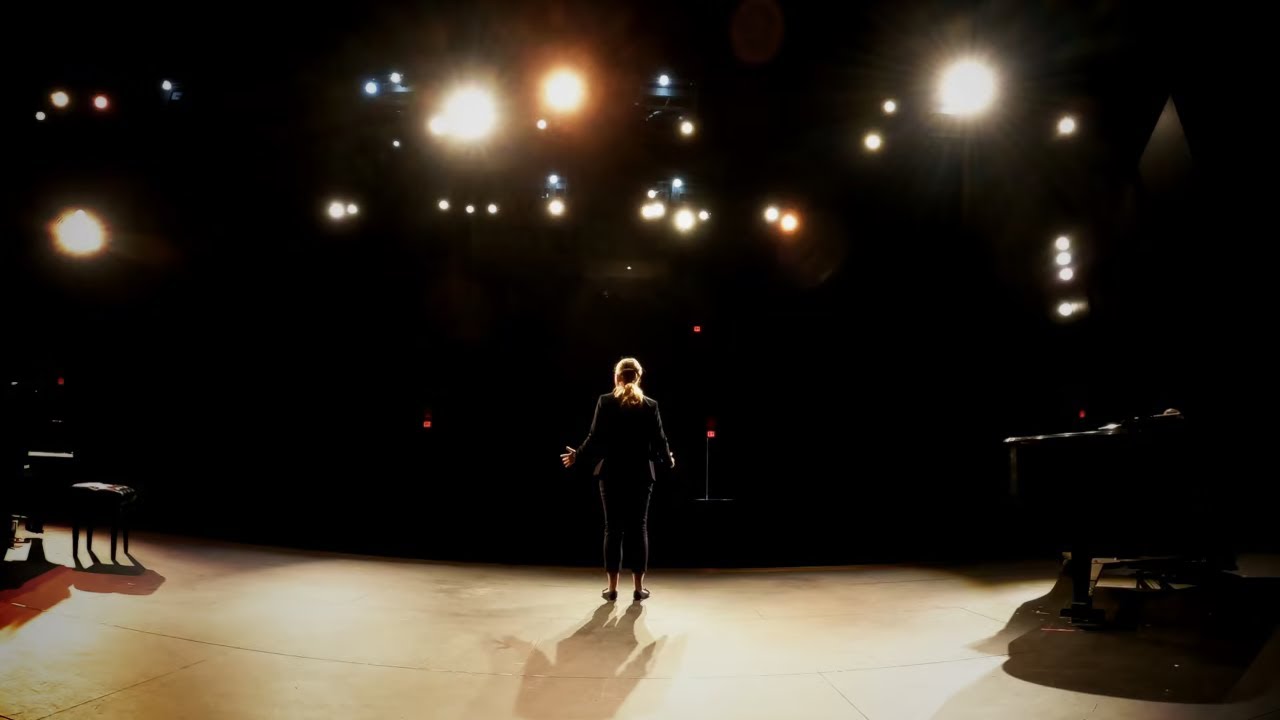 Actor Alone On Stage