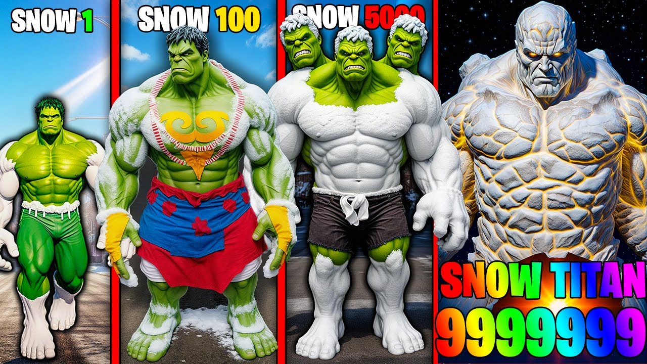 Franklin upgrade the STRONGEST HULK SNOW TITAN ever in gta v - YouTube