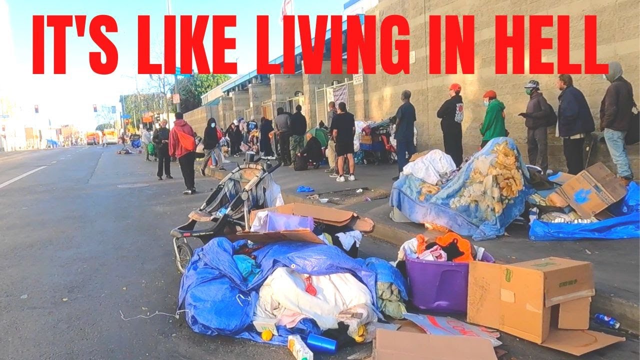 EXPLORING LOS ANGELES MOST POPULAR HOMELESS ENCAMPMENT SLUM - YouTube
