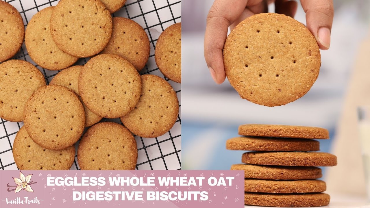 Digestive Biscuits Recipe Whole Wheat Jaggery Biscuits