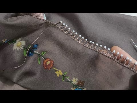 Tek sıralı incili kolay tığ oyası 213.model