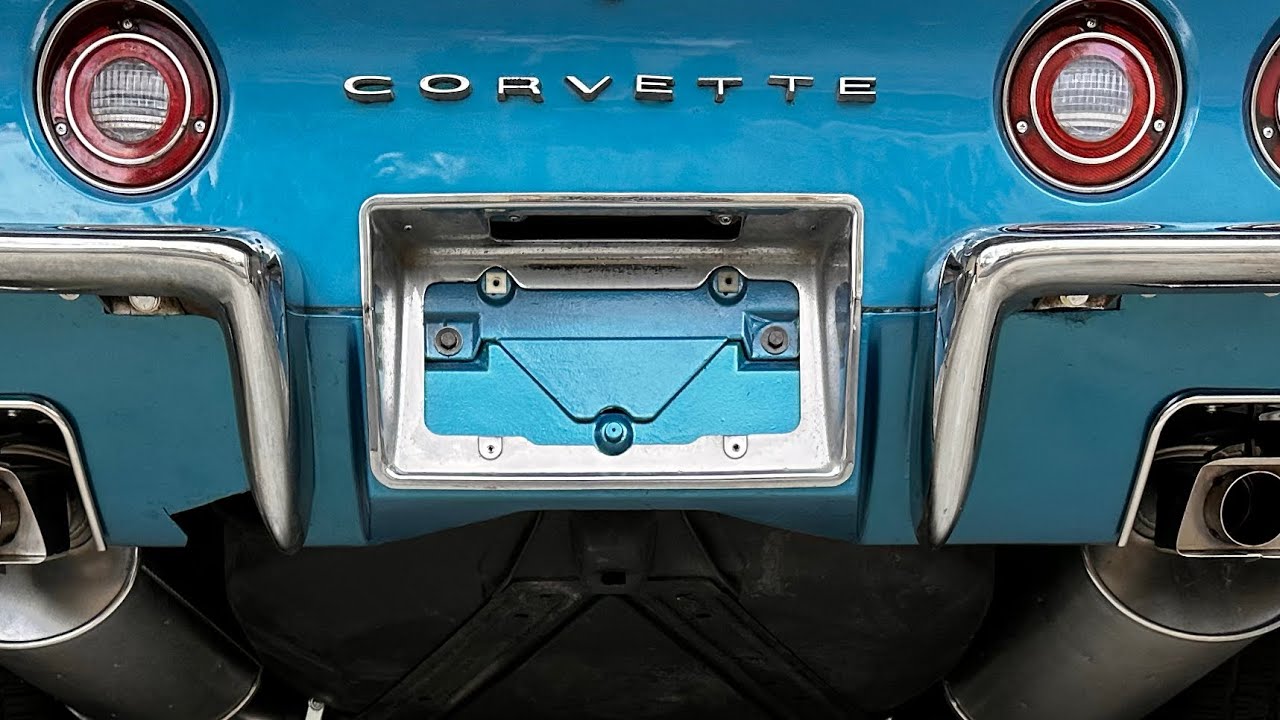 C3 1973 Corvette License Plate Light Cover Replacement - YouTube