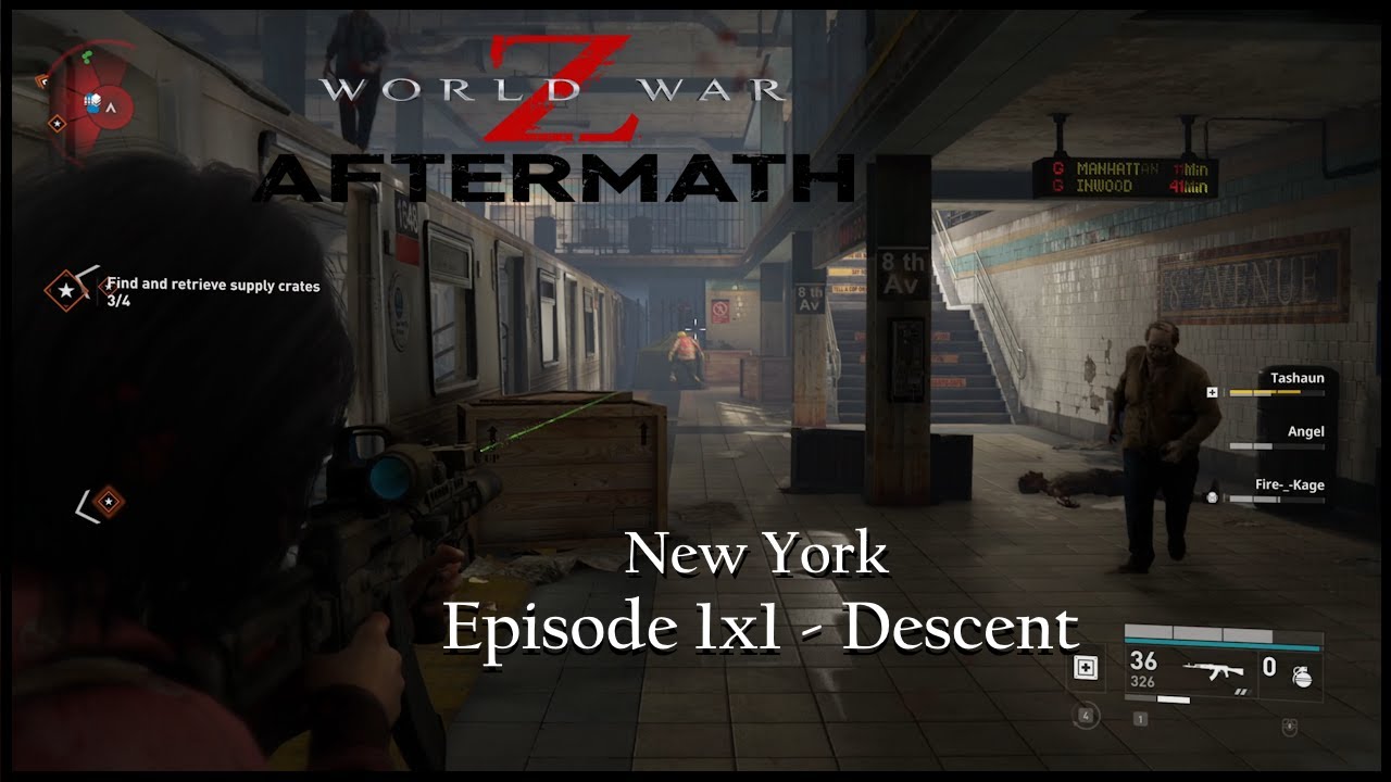 World War Z | Starting again! New York Ep 1x1 - Descent [No Commentary ...