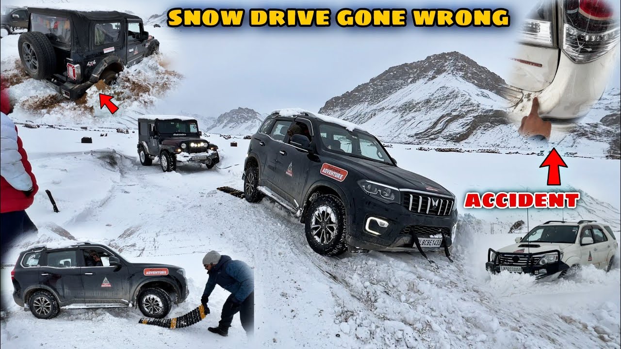 Worst snow drive experience | Almost every vehicle stuck - YouTube