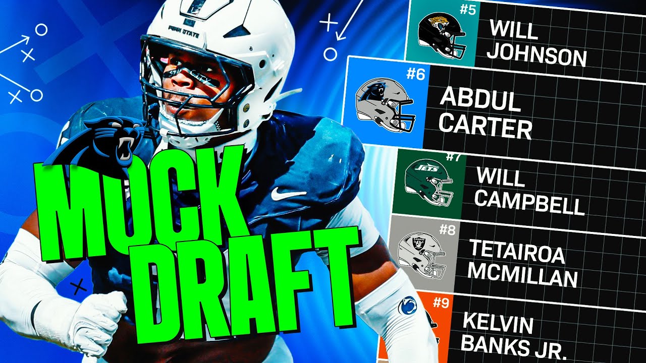 Carolina Panthers 3-Round Mock Draft | PFF - YouTube