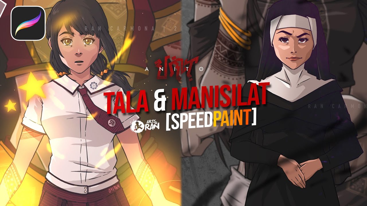 PHILIPPINE MYTHOLOGY - TALA & MANISILAT CHARACTER DESIGN [SPEEDPAINT ...