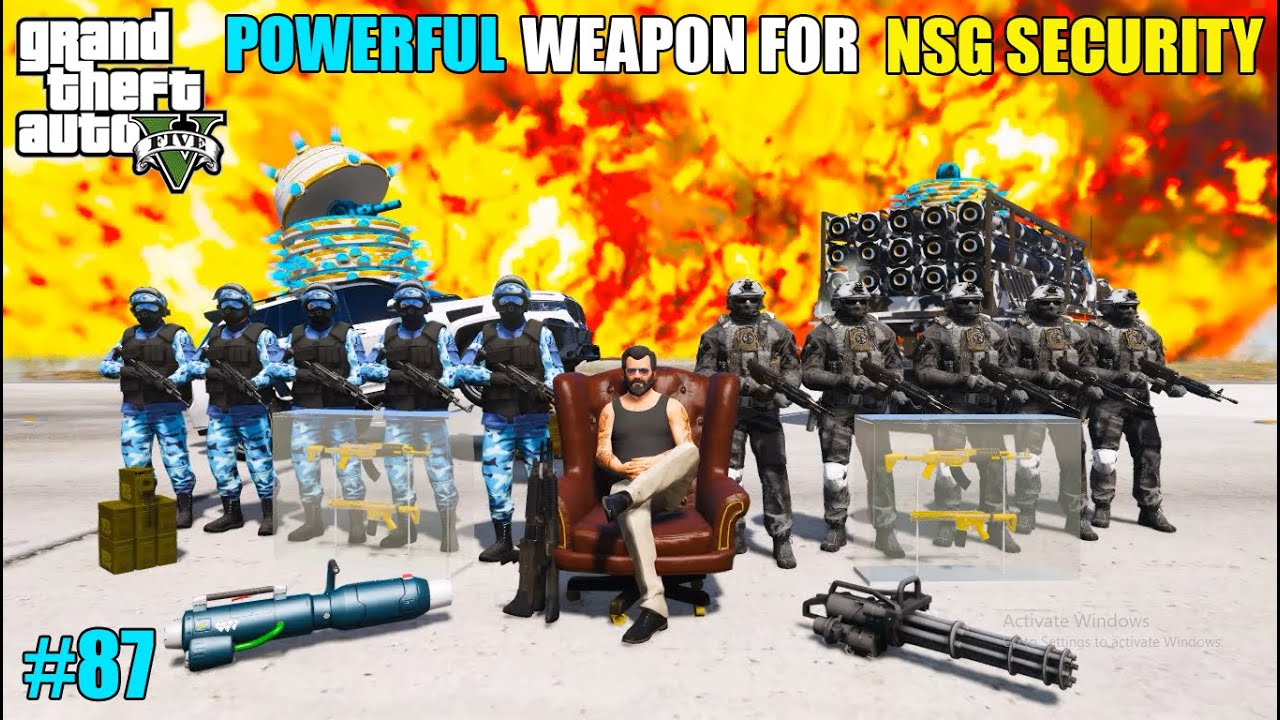 MICHAEL PURCHASES POWERFUL WEAPONS FOR NSG SECURITY | GTA V GAMEPLAY ...