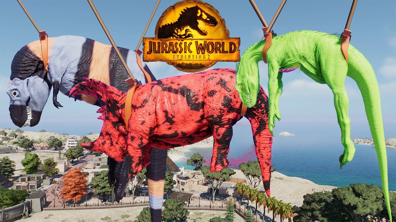 Jurassic World Evolution 2 Skin Mod T-Rex Colors Pack vs Red Venom ...