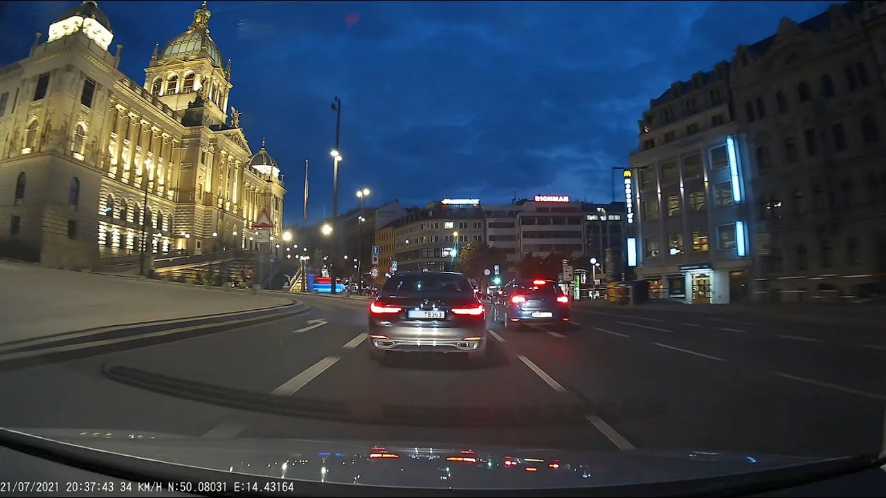 TrueCam M11 GPS 4K - ukázka nočního videa - YouTube