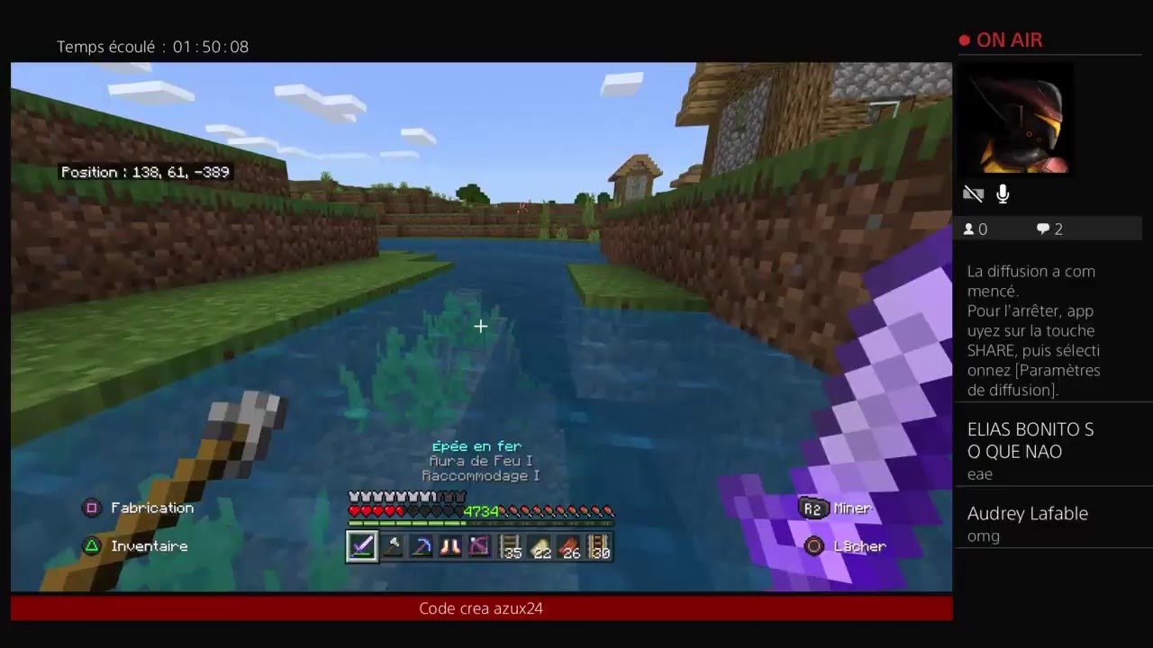 Live minecraft avec darick ep3 go dans l ender objectif 5h de live ...