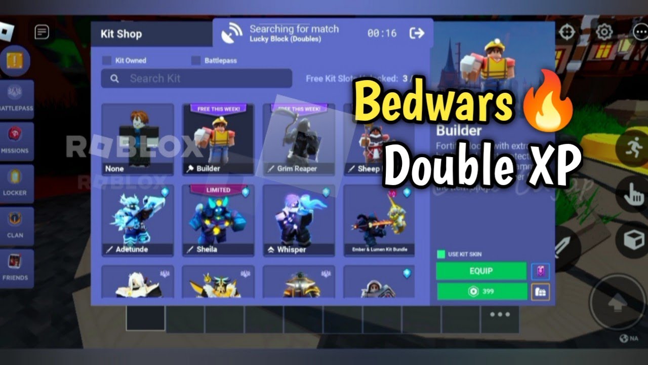 Double Xp | Bedwars 🔥| Roblox games!!! #roblox #gamer #games - YouTube