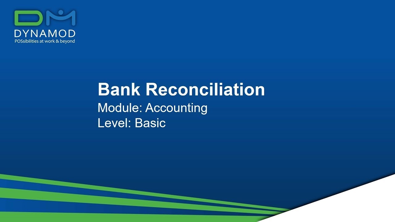 5.12 Bank Recon - YouTube