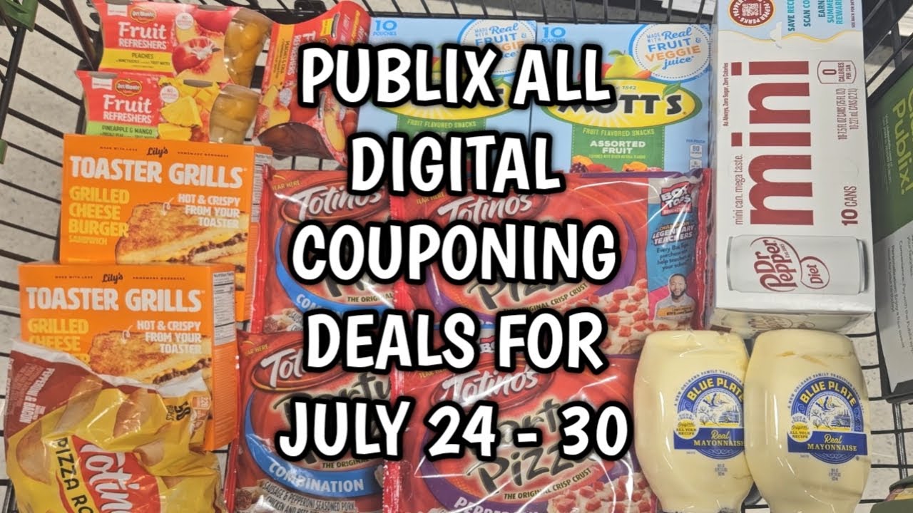 PUBLIX ALL DIGITAL COUPONING DEALS FOR JULY 24 - 30 - YouTube