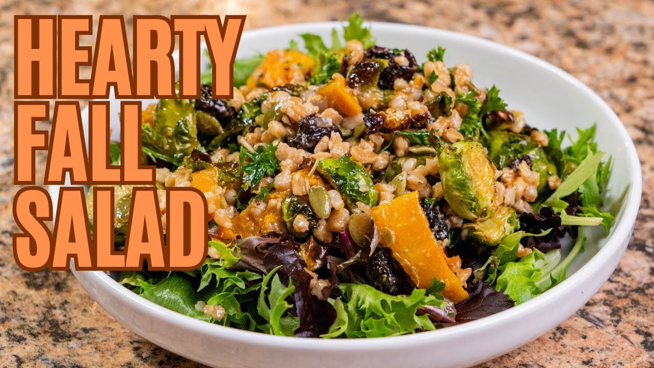 Hearty Fall Salad with Farro & Squash - YouTube