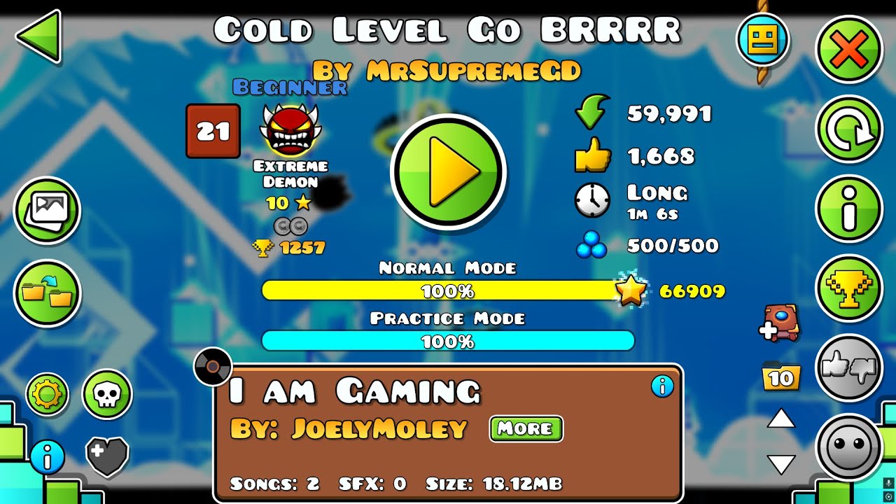 Cold Level Go BRRRR by MrSuperemeGD (Extreme Demon) - YouTube