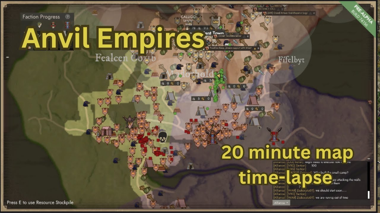 Anvil Empires - 20-minute map time-lapse - YouTube