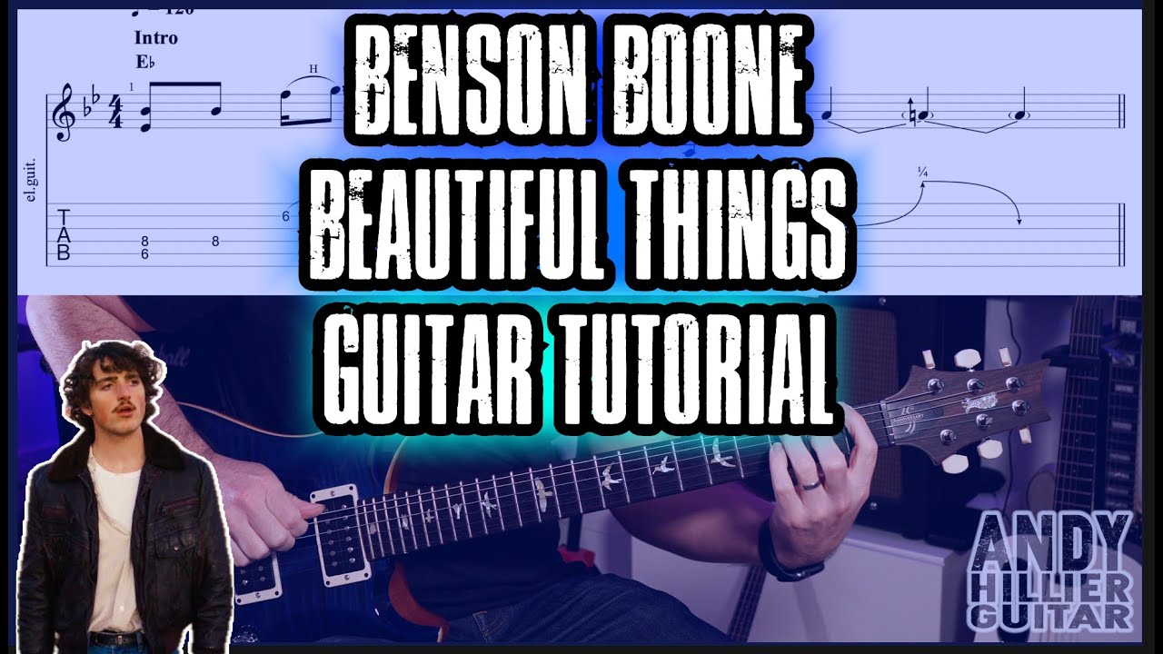 Benson Boone - Beautiful Things Guitar Tutorial Lesson - YouTube