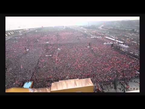 AK Parti Yenikapı İstanbul Mitingi   Helikopter Çekimi Klip   Recep Tayyip Erdoğan