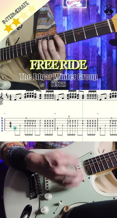 Free Ride -The Edgar Winter Group- guitar riff(+TAB) @luka_r_guitarist - YouTube