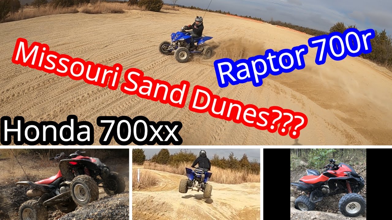 Honda 700xx and Raptor 700r Riding at St. Joe State Park - YouTube
