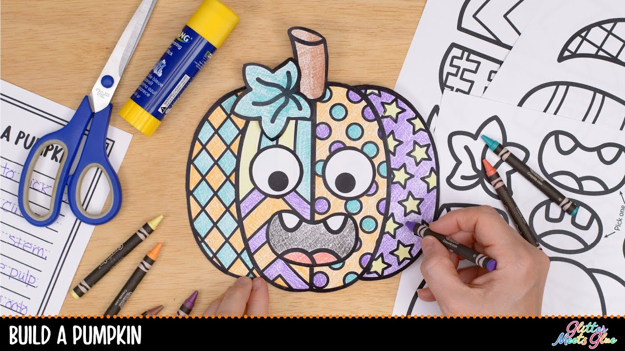 Printable Halloween Pumpkin Craft & Writing Prompts for Kids - YouTube