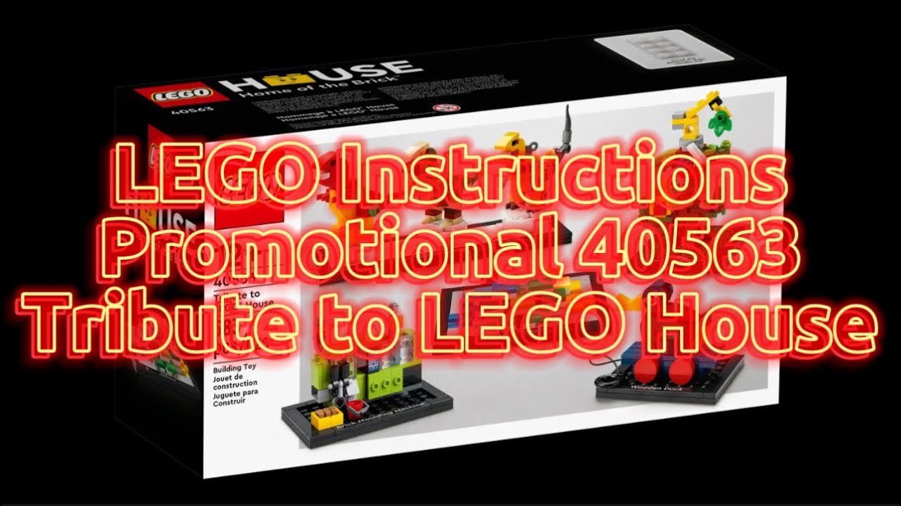 LEGO Instructions - 40563: LEGO Promotional - Tribute to LEGO House ...