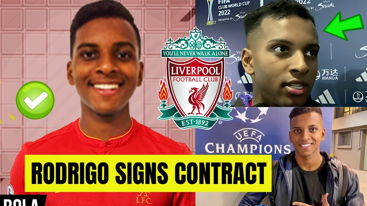 rodrygo Joins Anfield - Signs 5-Year Contract - Welcome to Liverpool FC ...
