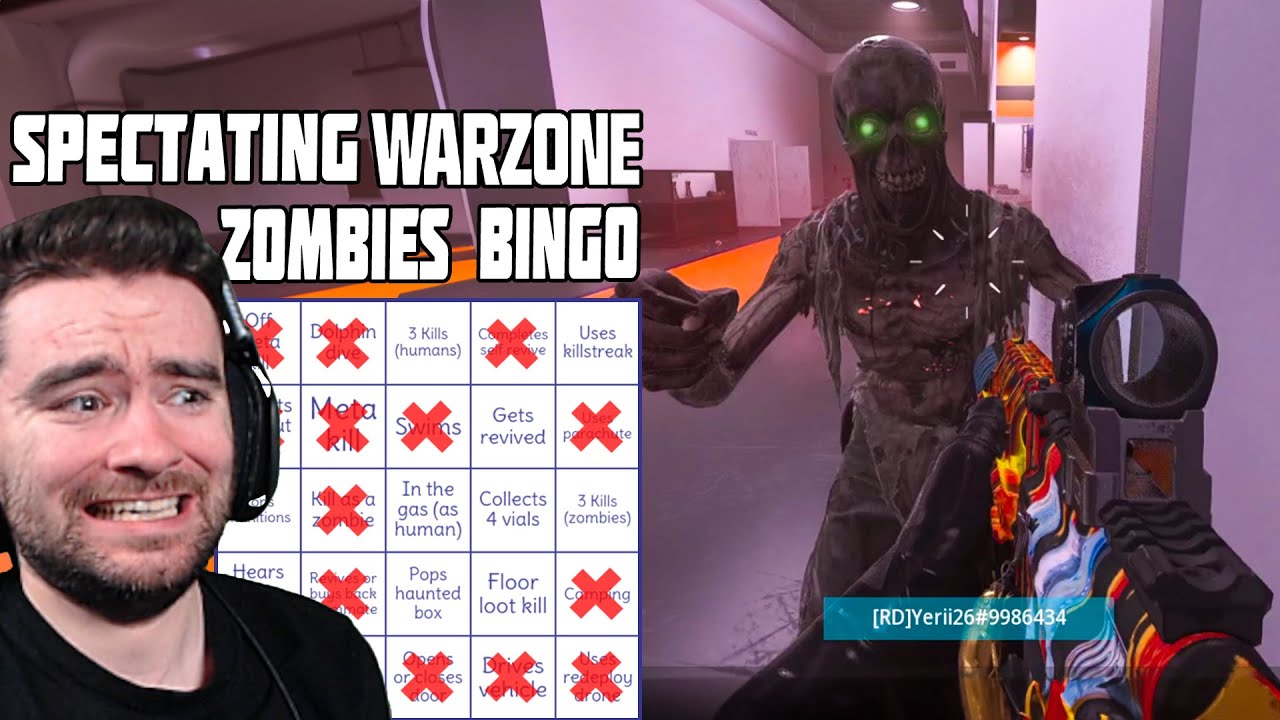 ZOMBIES - Warzone Spectating Bingo - YouTube