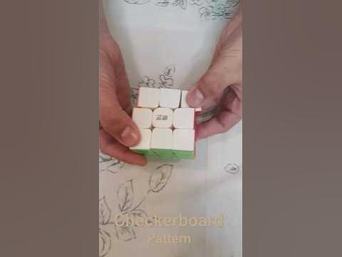 Making checkerboard pattern#Qy cube#3x3x3 - YouTube