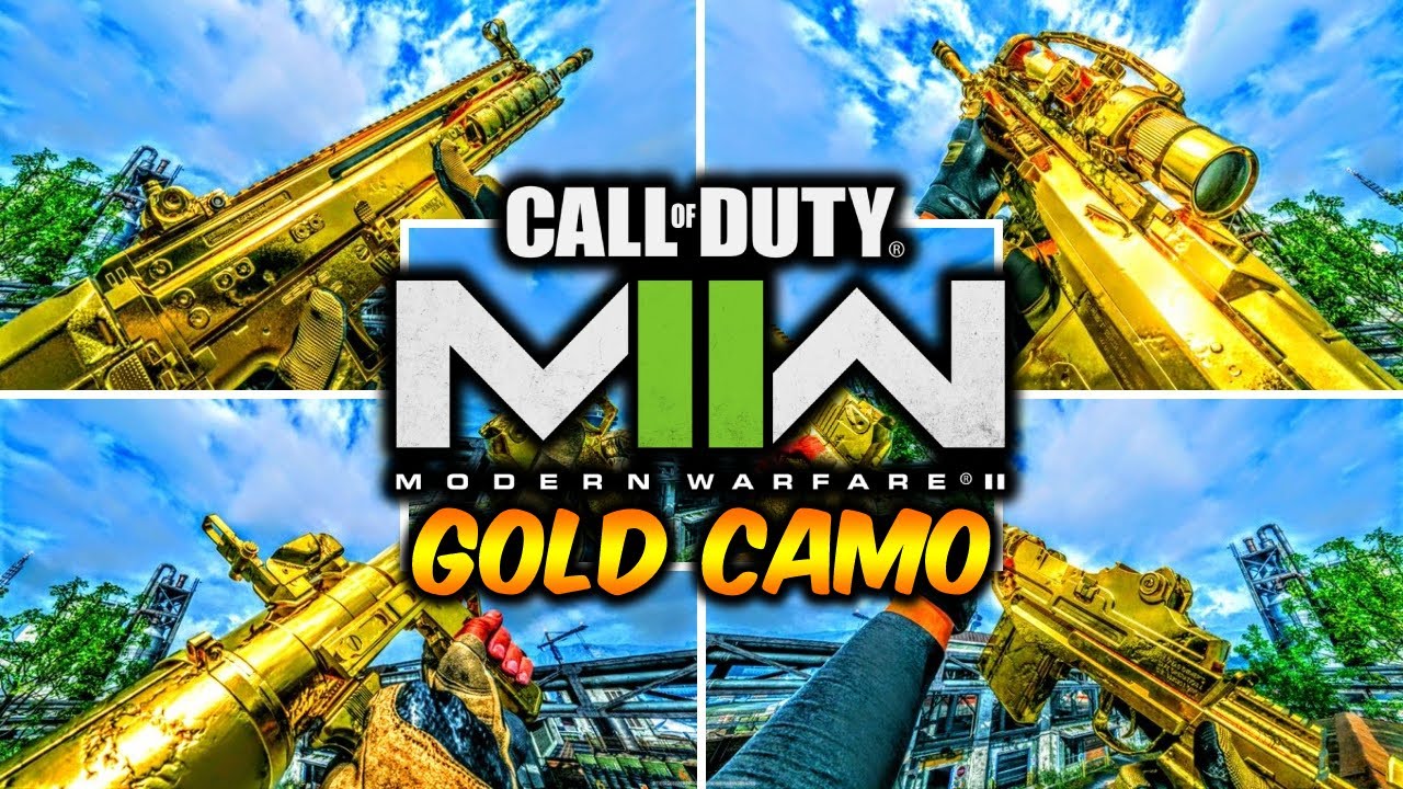MW2 *GOLD* CAMO ON ALL WEAPONS!! (INSPECT SHOWCASE) CALL OF DUTY MODERN ...