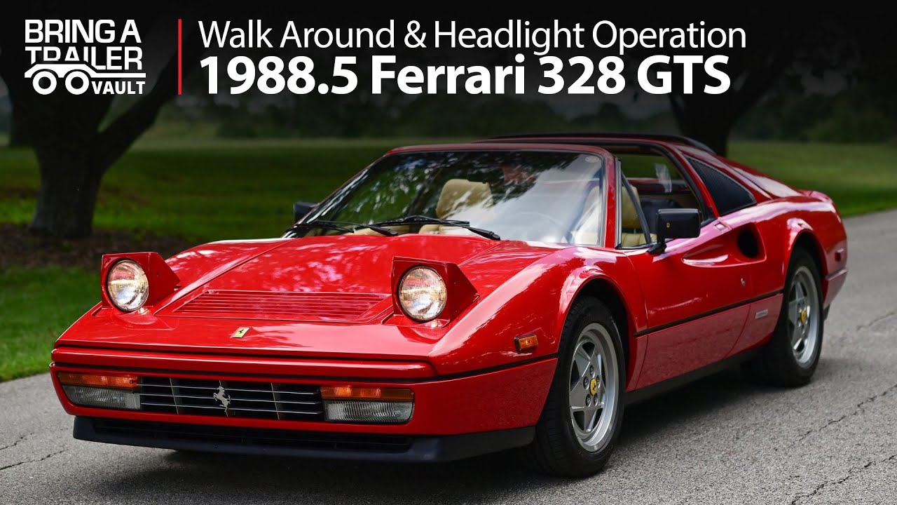 1988.5 Ferrari 328 GTS walk around & headlights operation | Bring a ...